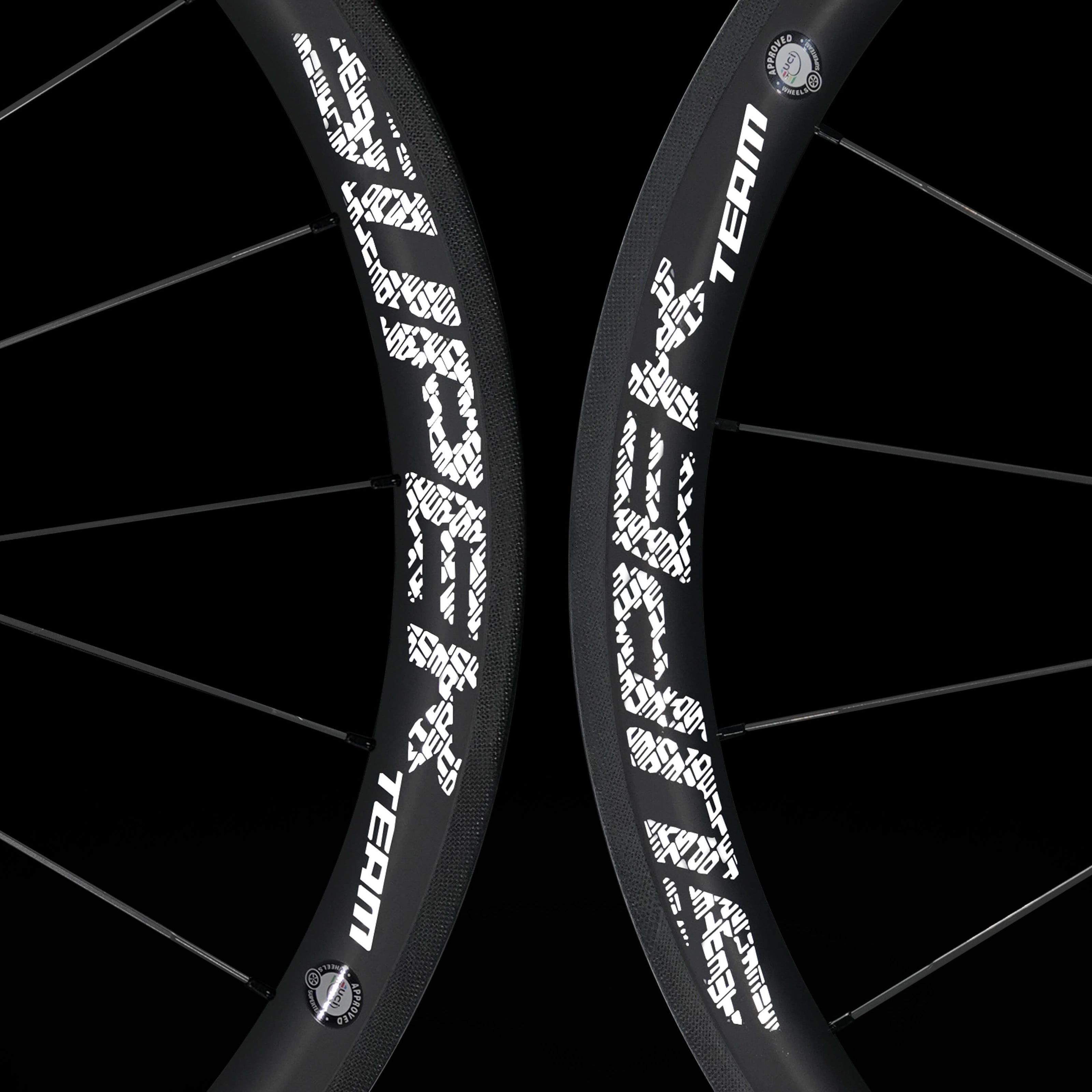 Classic PRO R25-38 Carbon Wheelset RIM Brake White Decals