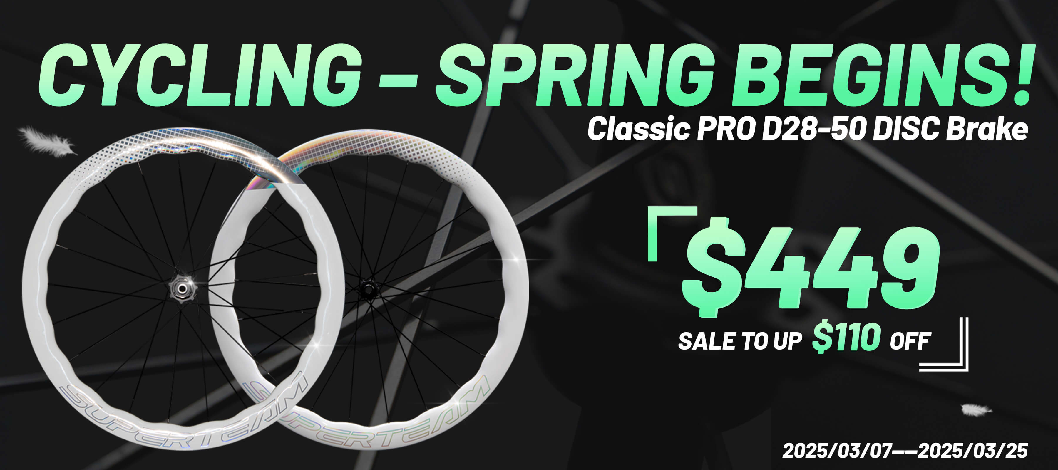 SUPERTEAM BIKE WHEELSET CARBON RIMS AND CARBON WHEELS