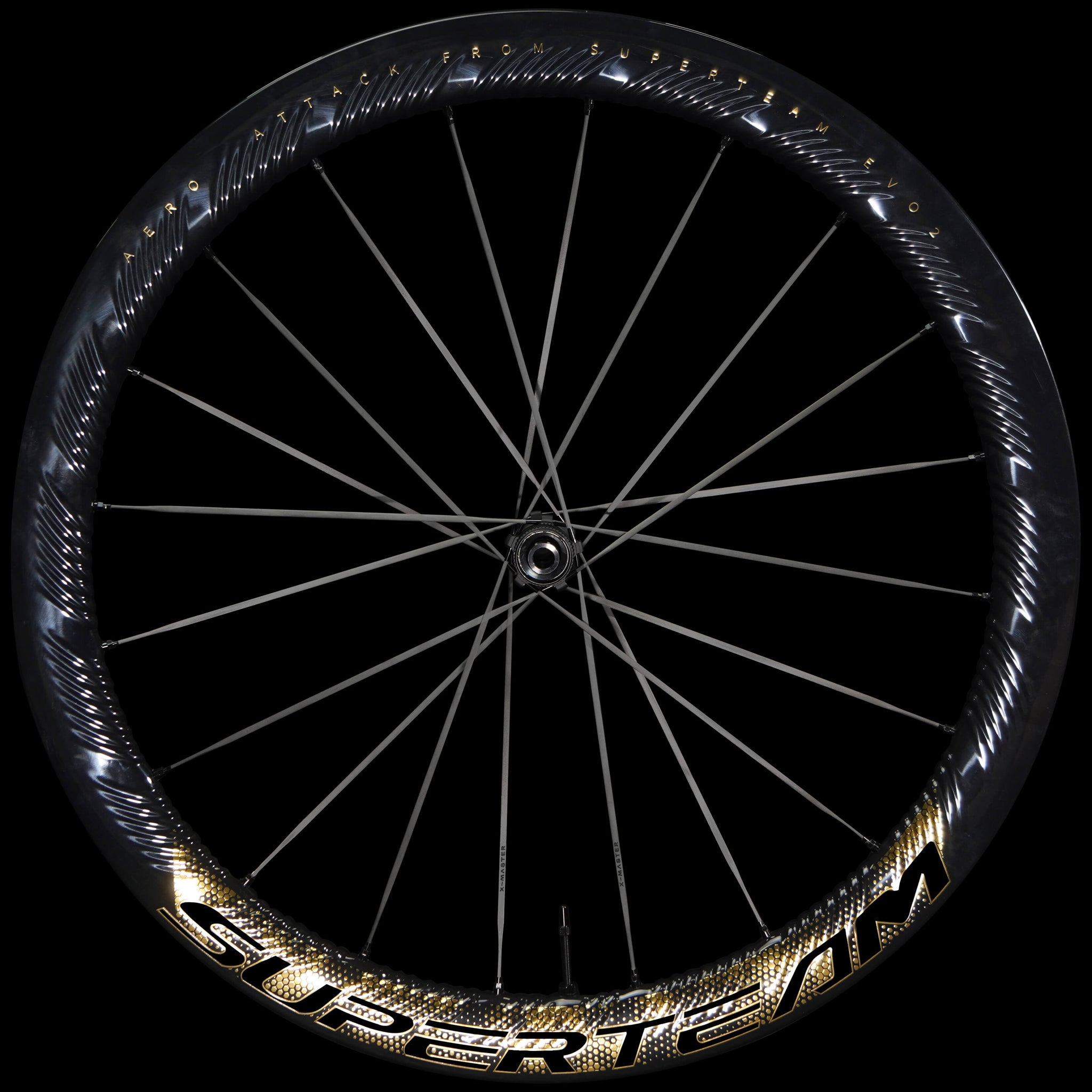 S-ALL Carbon EVO Ⅱ D30-50 DISC Brake Gold Decals | Superteam Wheels
