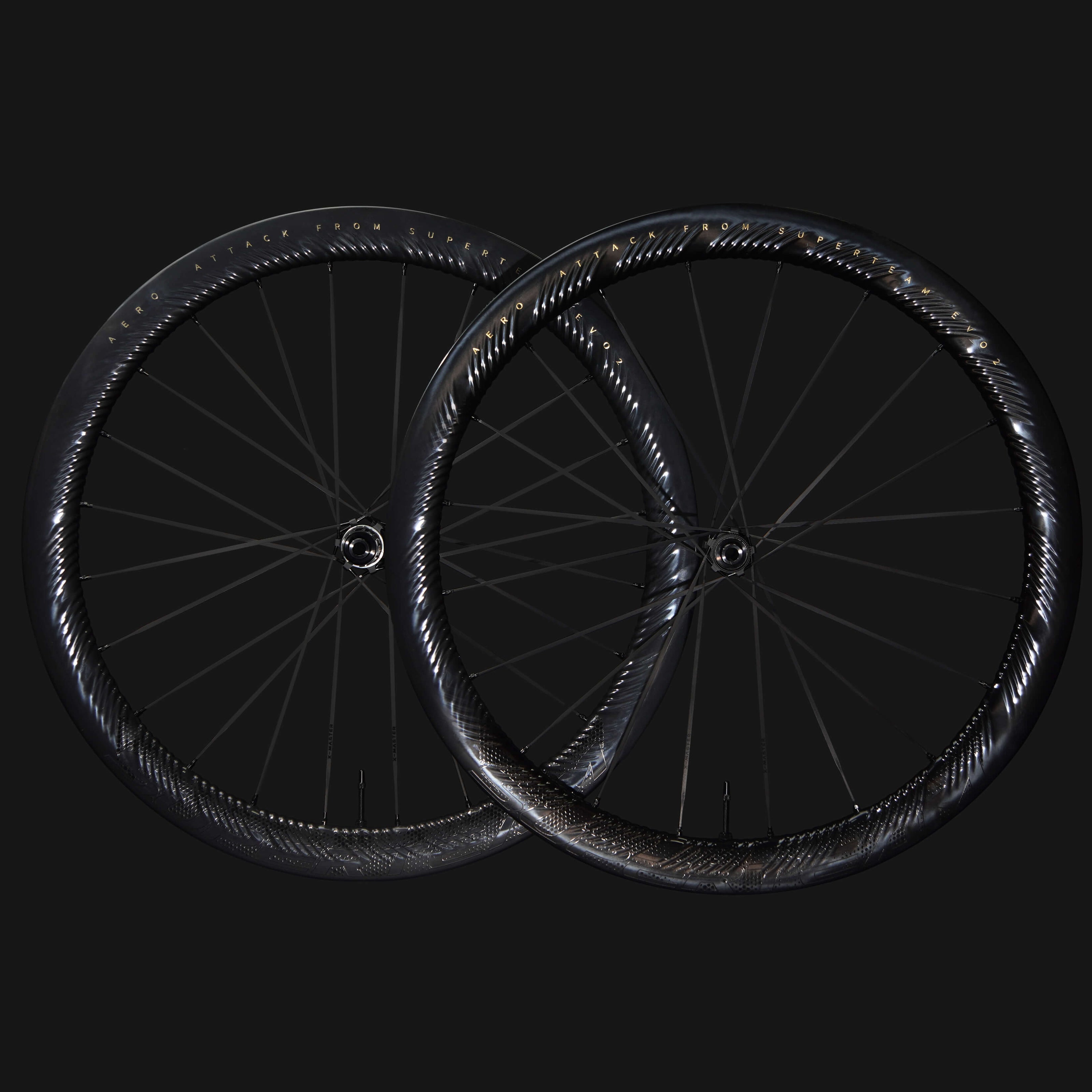 S-ALL Carbon EVO Ⅱ D30-50 DISC Brake Black Decals | Superteam Wheels