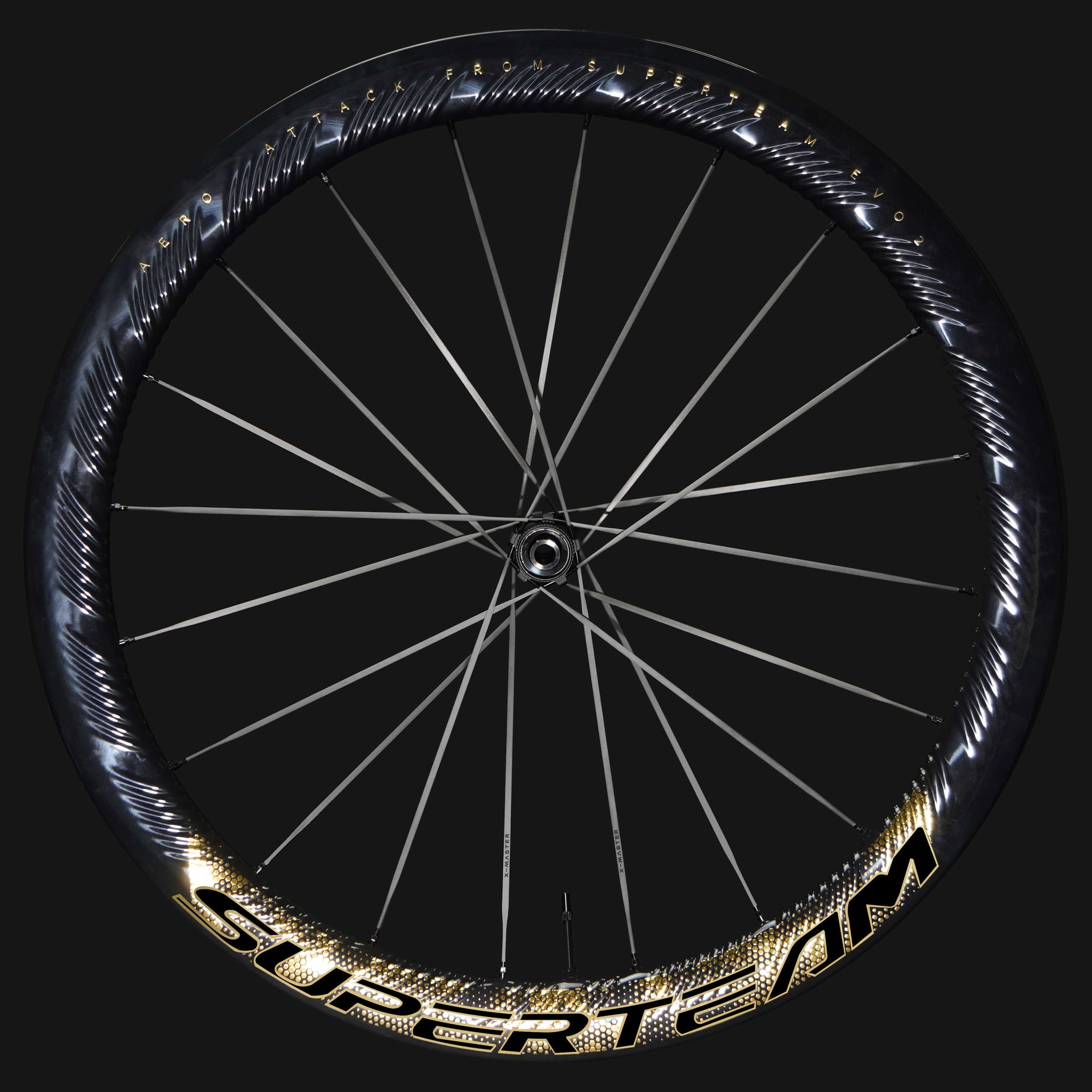 S-ALL Carbon EVO Ⅱ D30-50 DISC Brake Gold Decals | Superteam Wheels