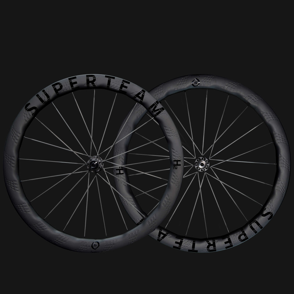 S-All Carbon Ultra H2 D30-50 Disc Brake Black Decals | Superteam Wheels