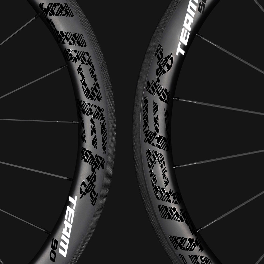 Classic PRO R25-50 Carbon Wheelset RIM Brake Black Decals